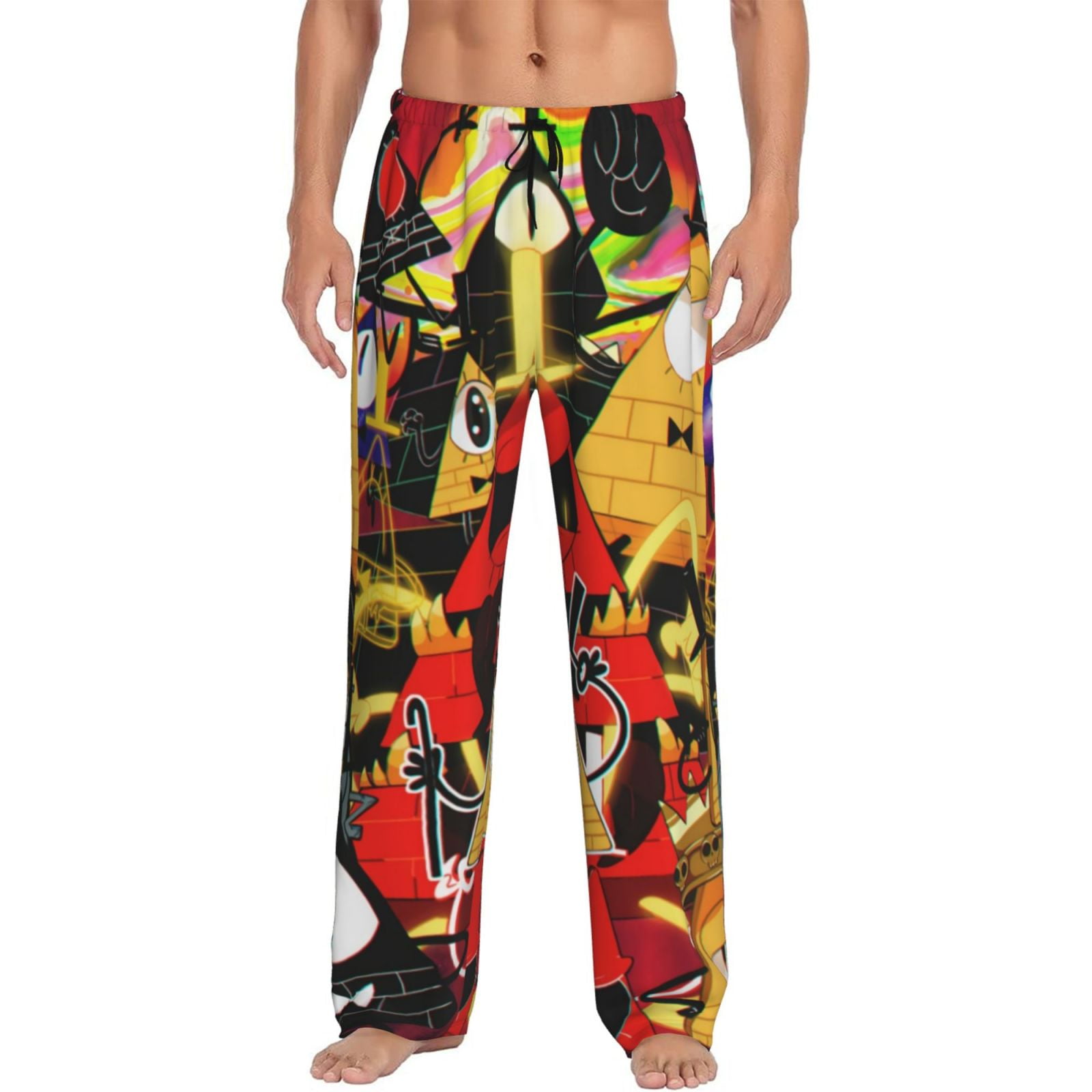 Bill Cipher Men's Pajama Pant Soft Comfy Lounge Pj Bottoms Loose Elastic Waistband Adult Sleep ...