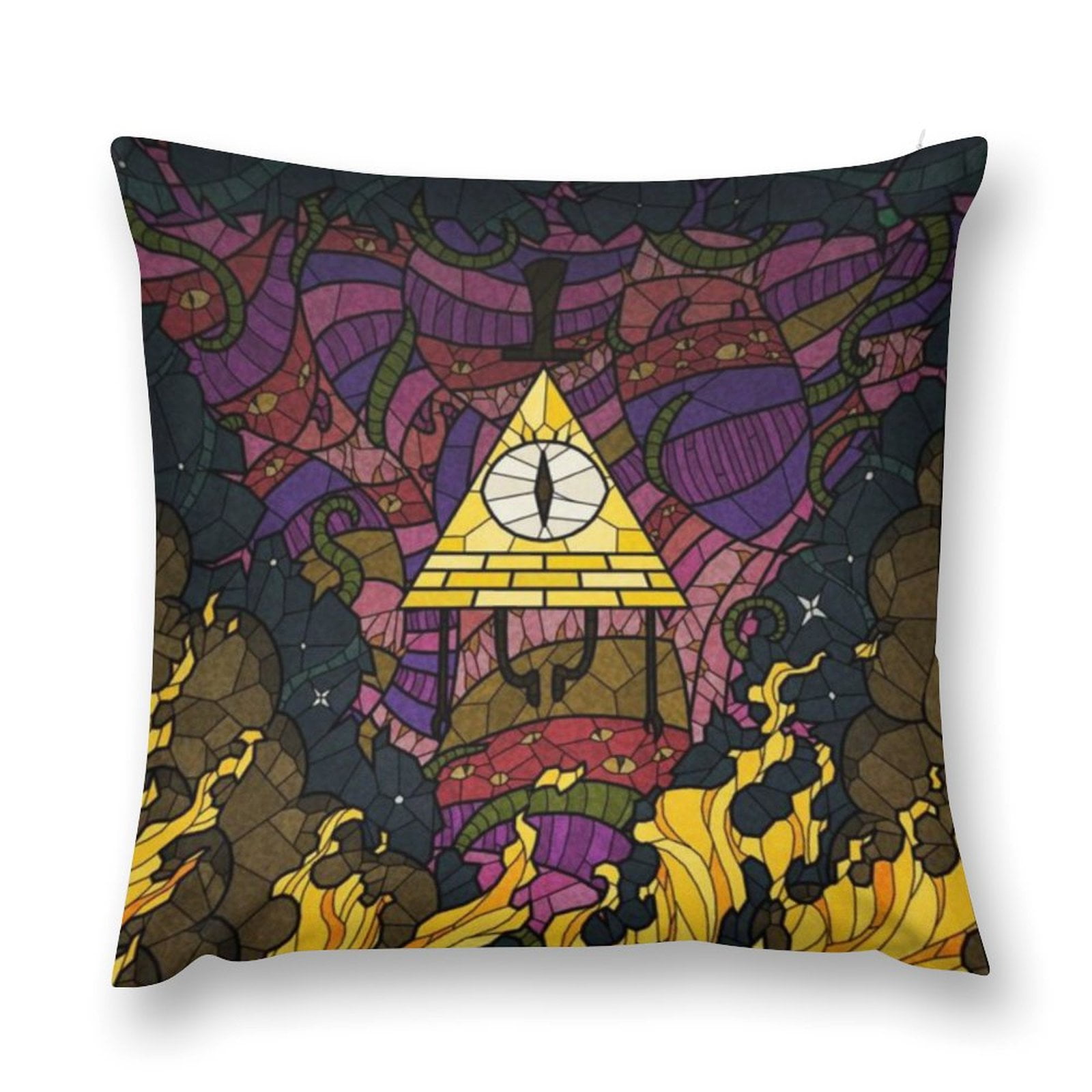 Bill Cipher Pillowcase Cartoon Anime for Living Room Bedroom Office 24 ...