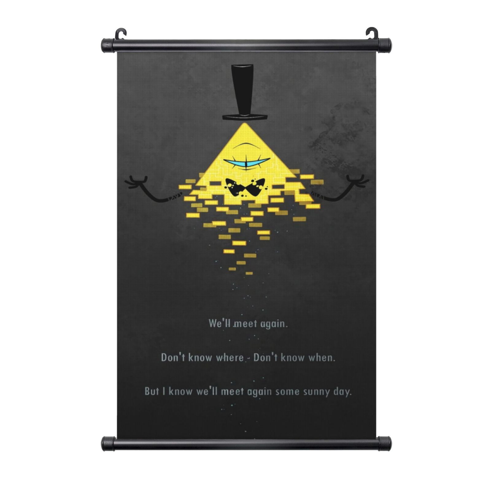 Bill Cipher Poster Plastic Shaft Wall Hanging Banner Artwork Canvas ...
