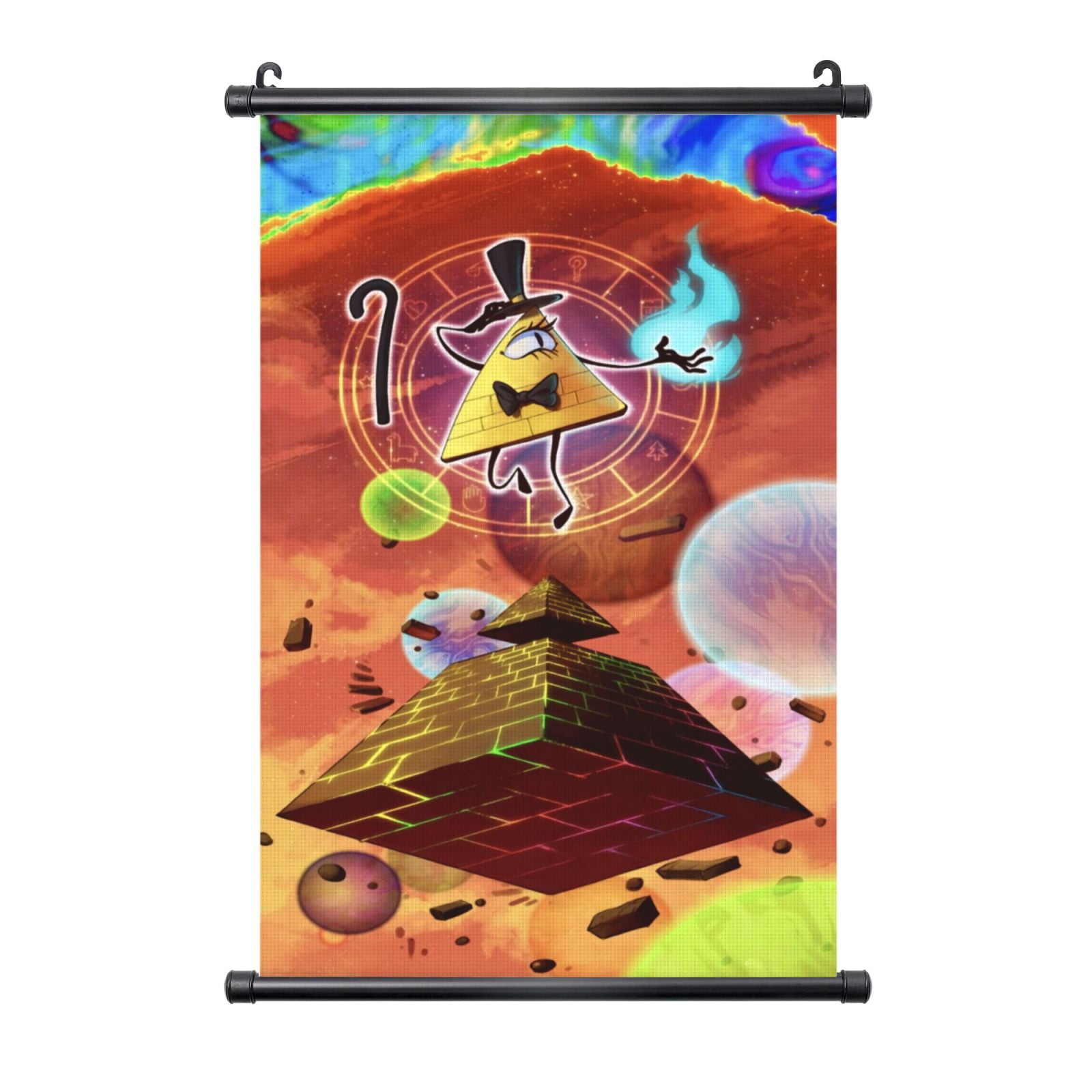 Bill Cipher Poster Plastic Shaft Wall Hanging Banner Artwork Canvas ...