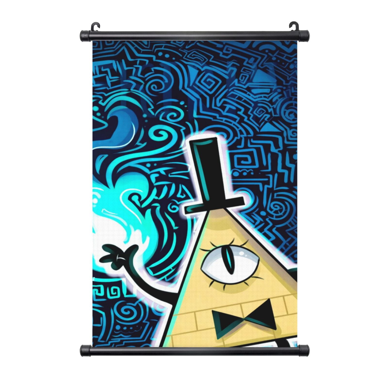 Bill Cipher Poster Plastic Shaft Wall Hanging Banner Artwork Canvas ...