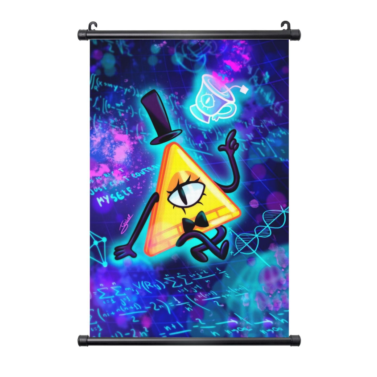 Bill Cipher Poster Plastic Shaft Wall Hanging Banner Artwork Canvas ...