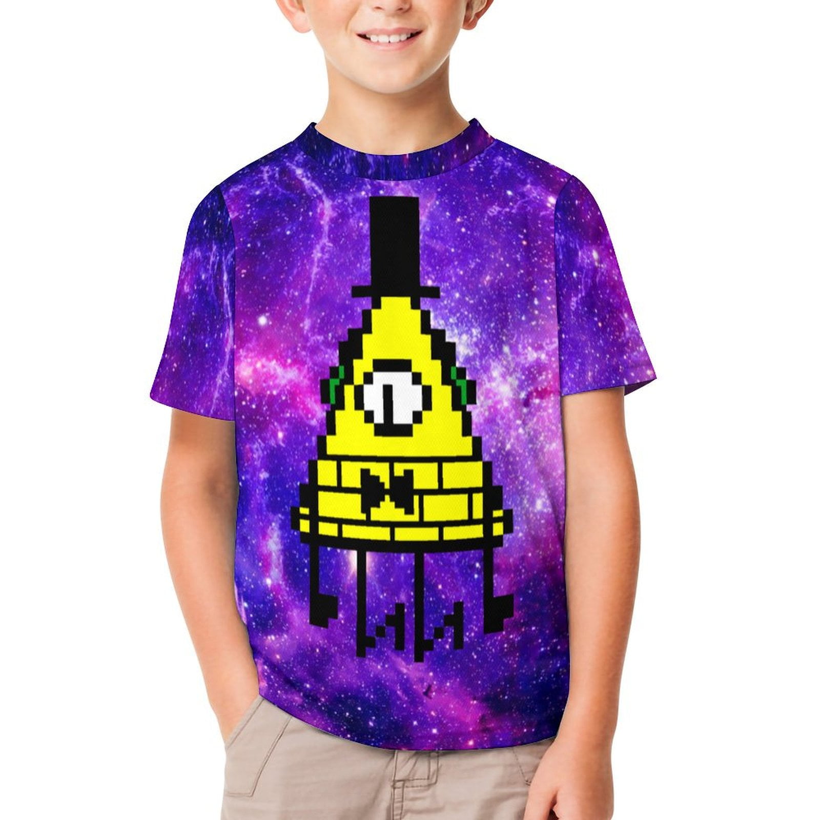 Bill Cipher T-Shirts for Boys Girls, Kids 3D Print Short Sleeve, Unisex ...