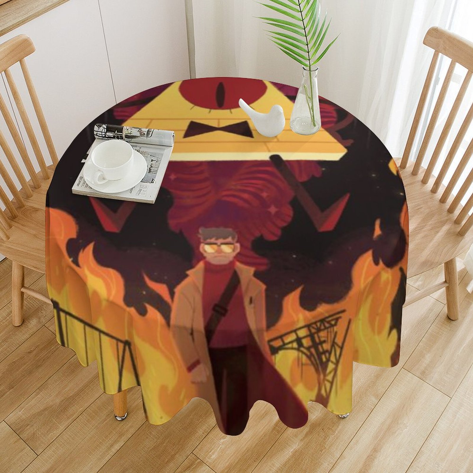 Bill Cipher Tablecloth Anime for Dining Table Picnic Gift 36x36in Bill ...