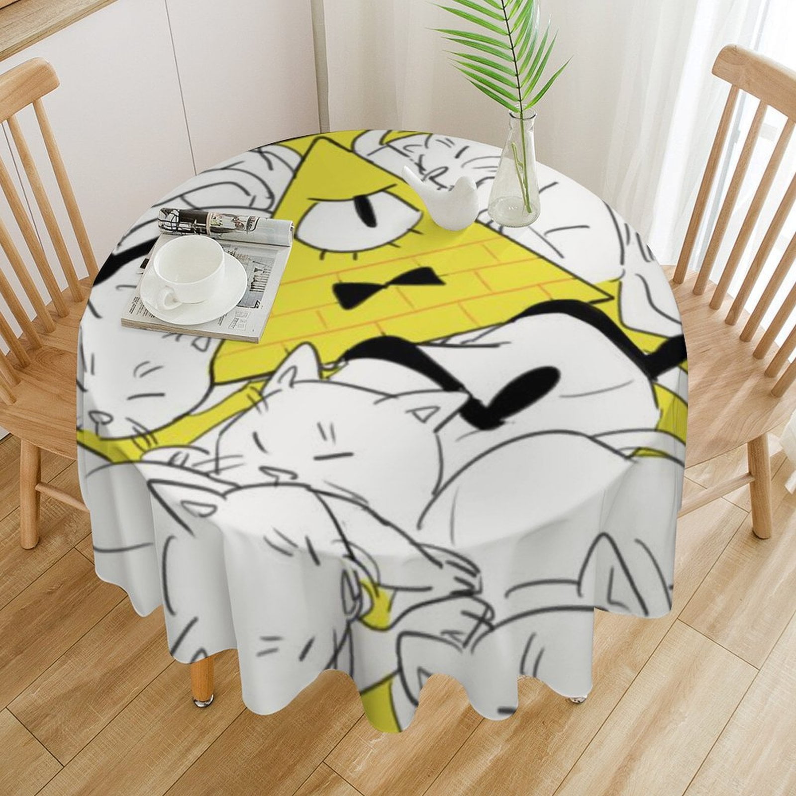 Bill Cipher Tablecloth Anime for Dining Table Picnic Gift 36x36in Bill ...