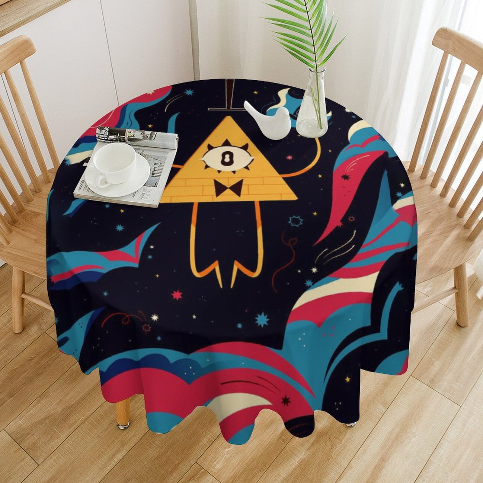 Bill Cipher Tablecloth Anime for Dining Table Picnic Gift 50x50in Bill ...
