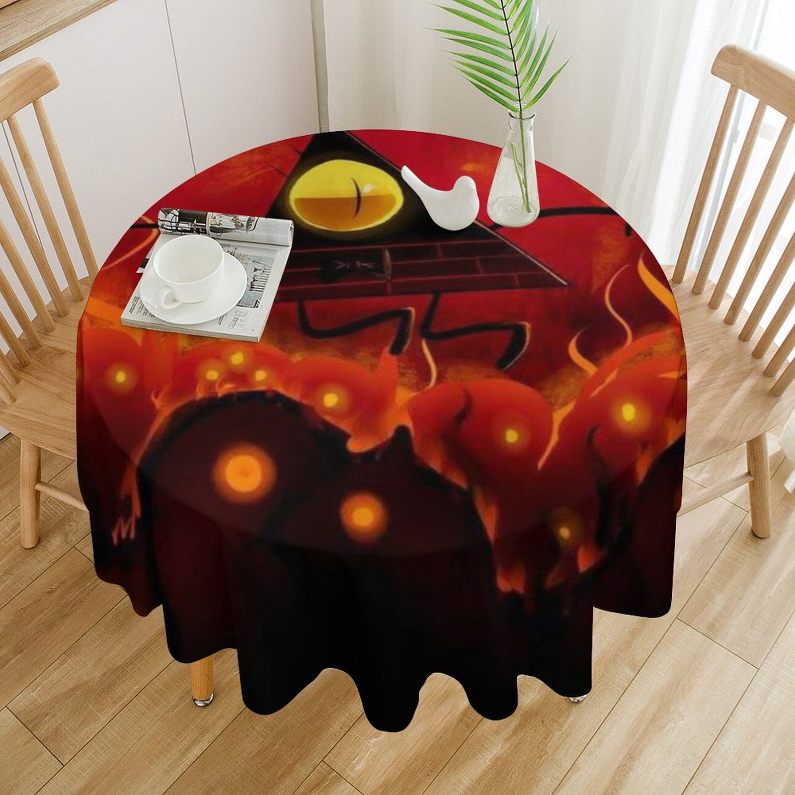 Bill Cipher Tablecloth Anime for Dining Table Picnic Gift 60x60in Bill ...