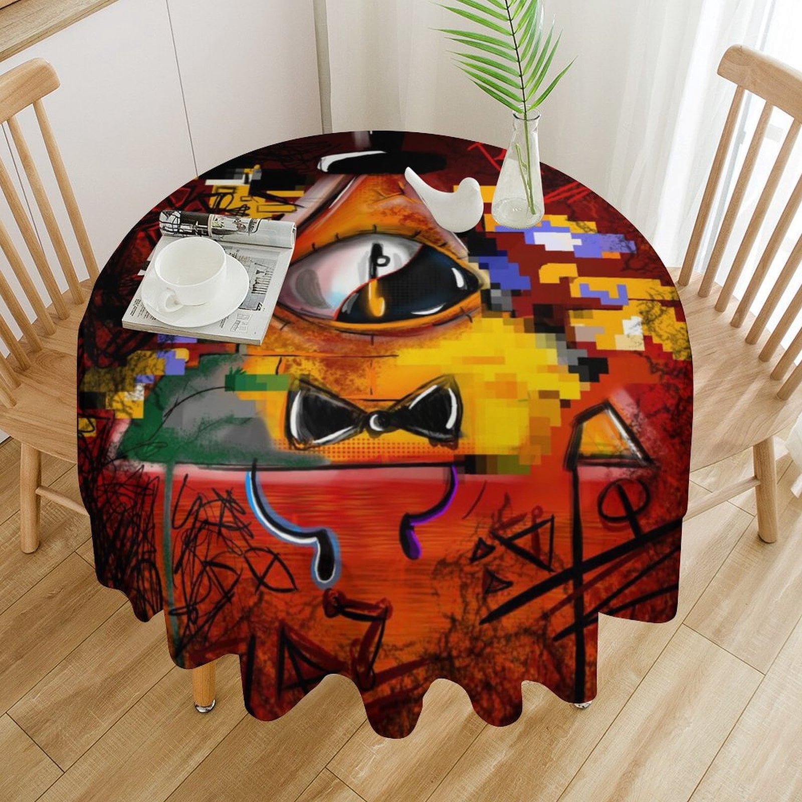 Bill Cipher Tablecloth Anime for Dining Table Picnic Gift 70x70in Bill ...