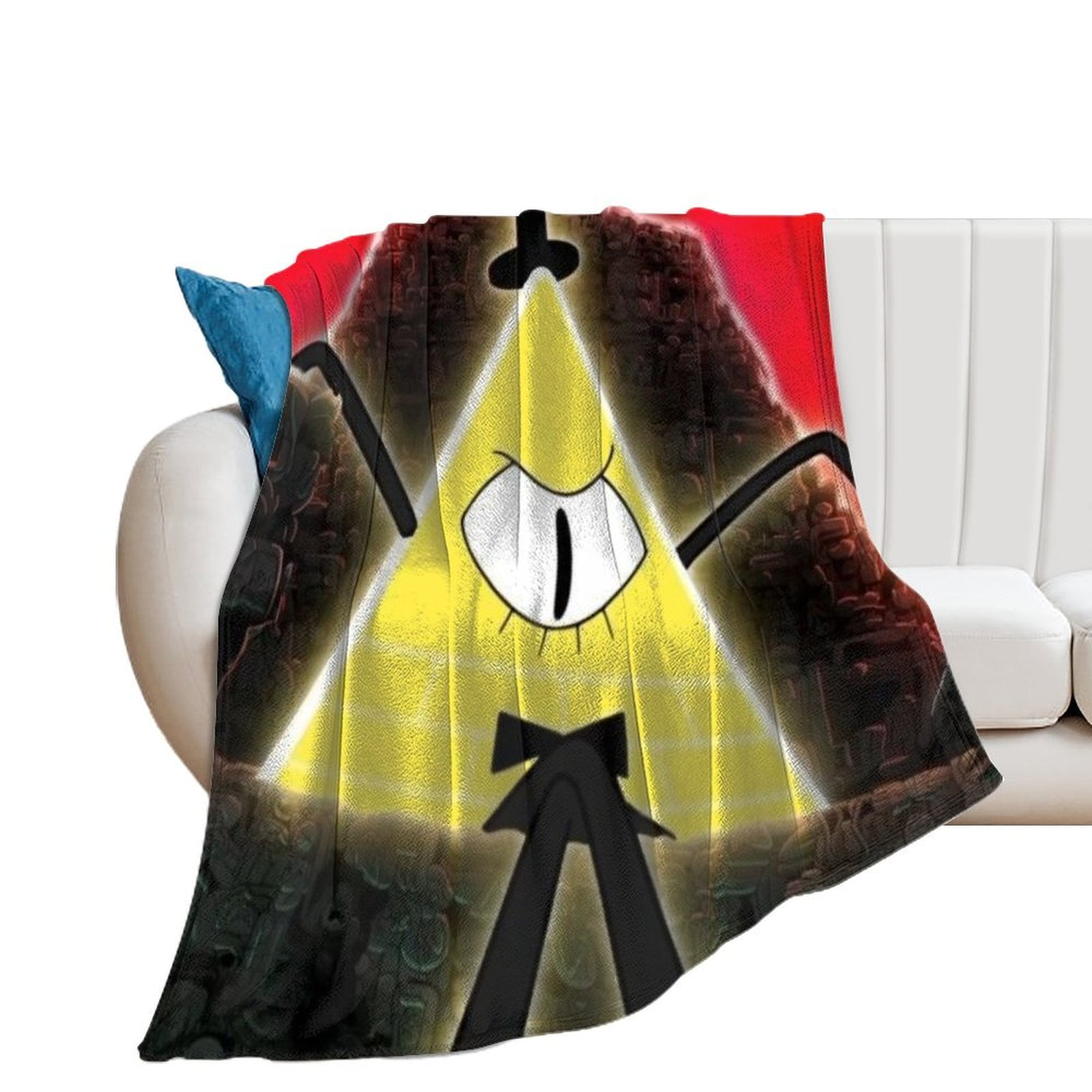 Bill Cipher Throw Blanket Cute Flannel Anime for Girls Boys Men Women ...