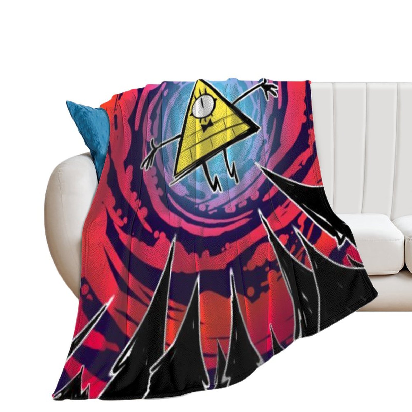 Bill Cipher Throw Blanket Cute Flannel Anime for Girls Boys Men Women ...