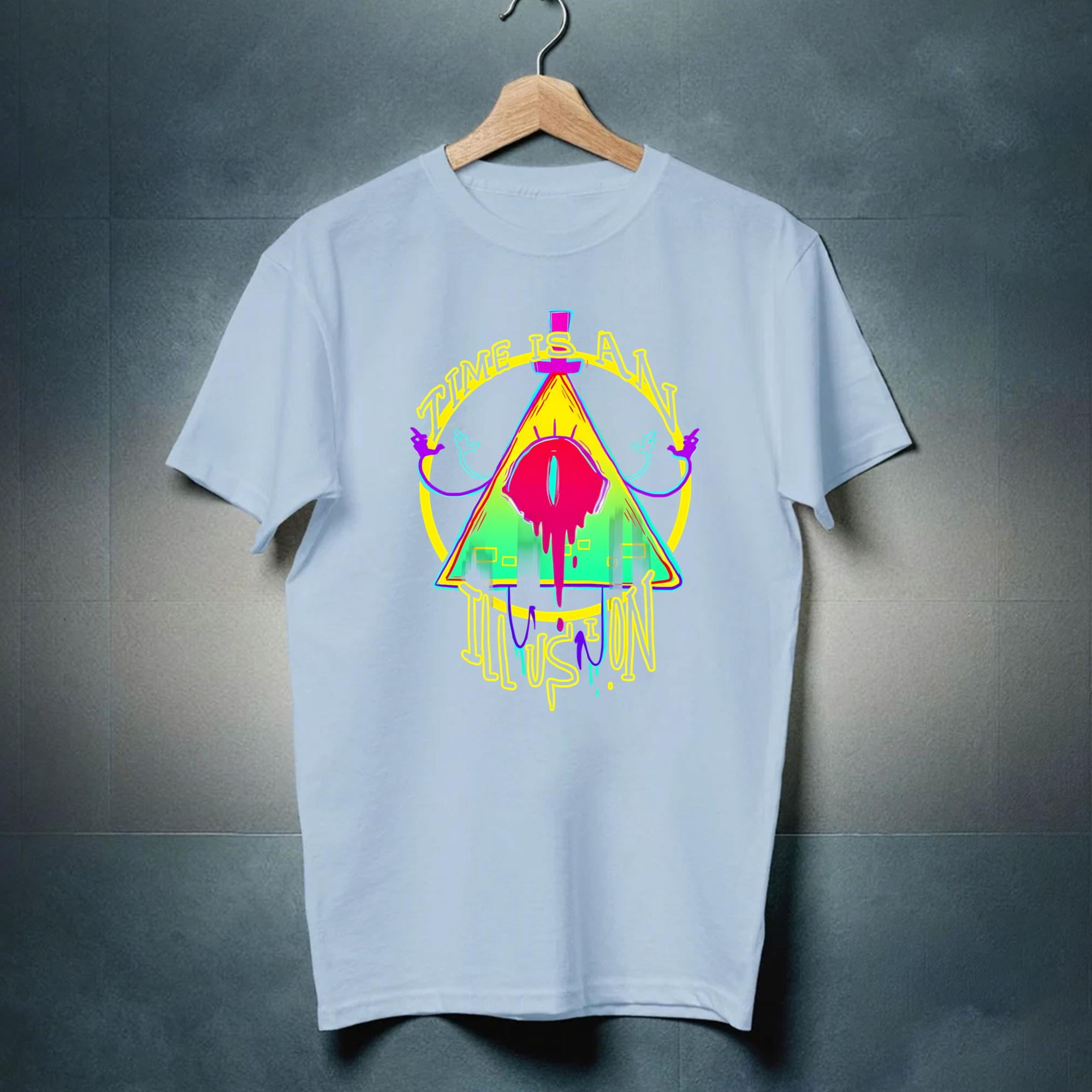 Bill Cipher Time Is An Illusion Shirt, Mysters Gravity Falls Shirt ...