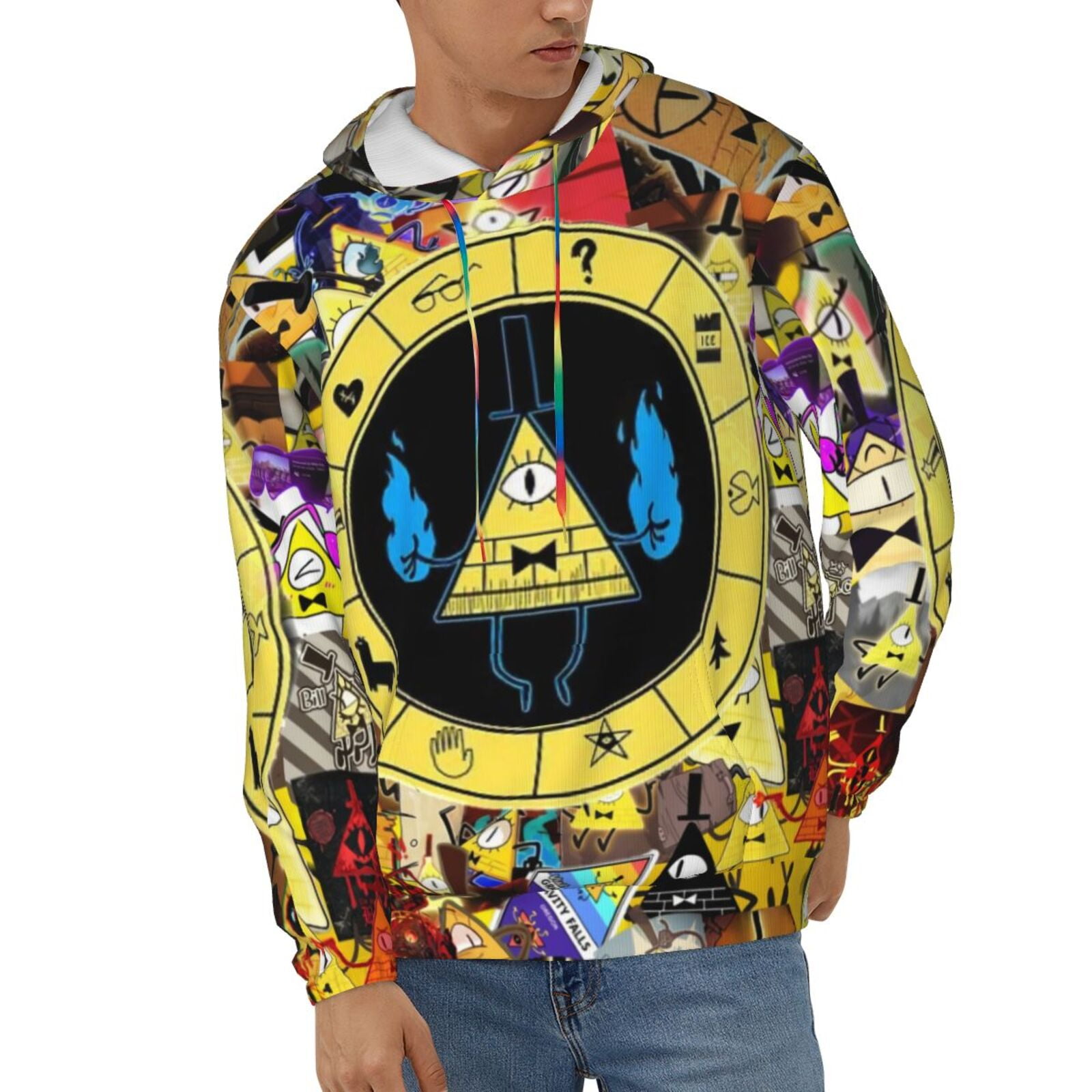 Bill Cipher Unisex Hoodies 3D Print Hooded Sweatshirt for Men Women ...