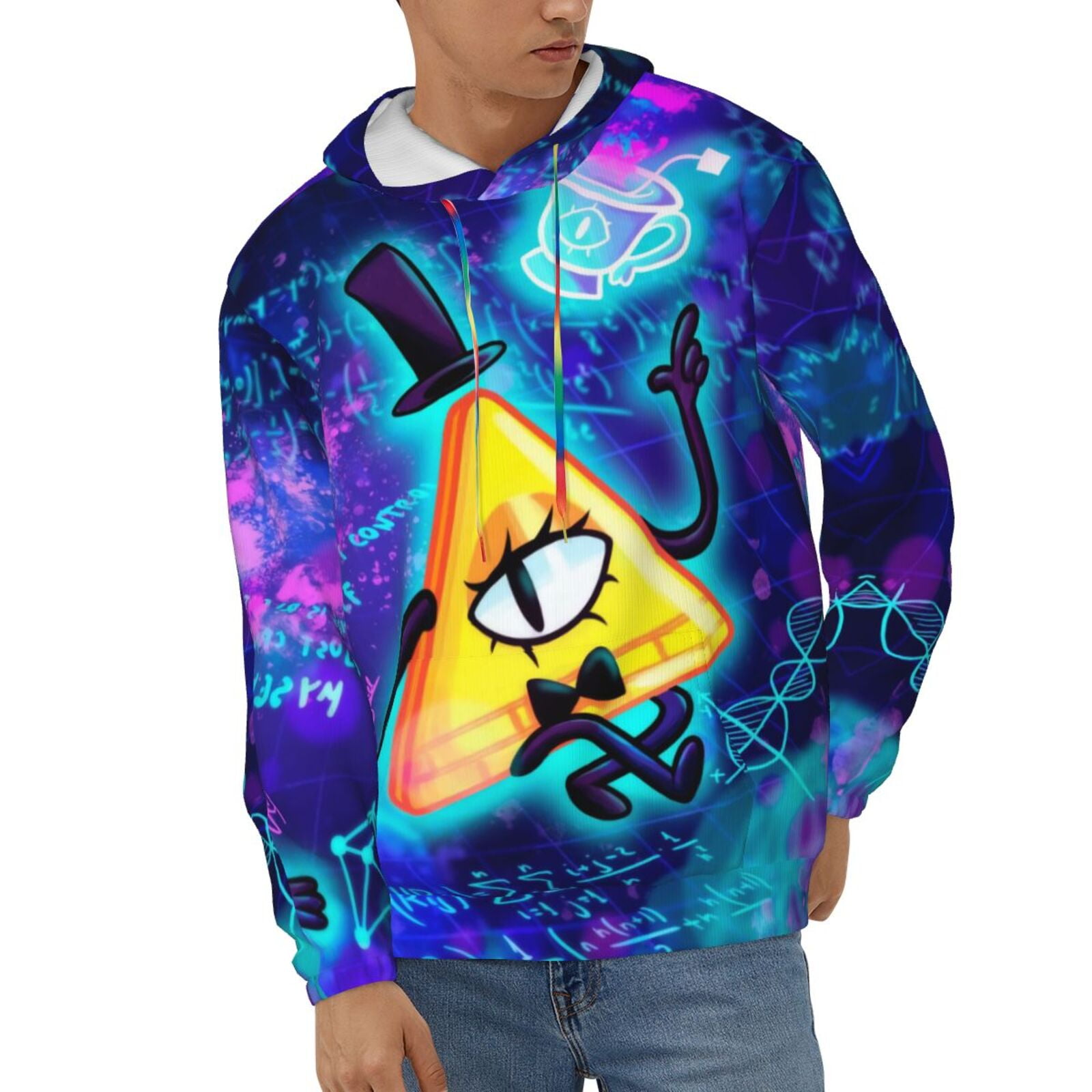 Bill Cipher Unisex Hoodies 3D Print Hooded Sweatshirt for Men Women ...