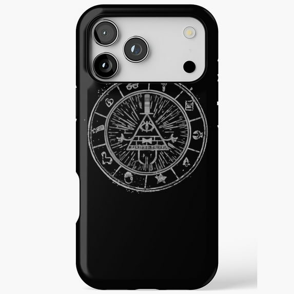 Bill Cipher Wheel Cartoon Black White Phone Case for iPhone 11 through ...