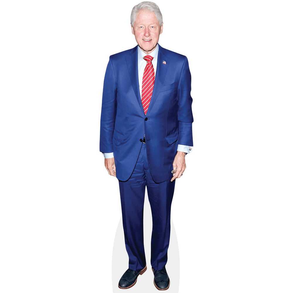 Bill Clinton (Blue Suit) Lifesize Cardboard Cutout Standee - Walmart.com