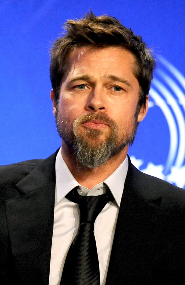 Bill Clinton Brad Pitt At A Public Appearance For Clinton Global ...