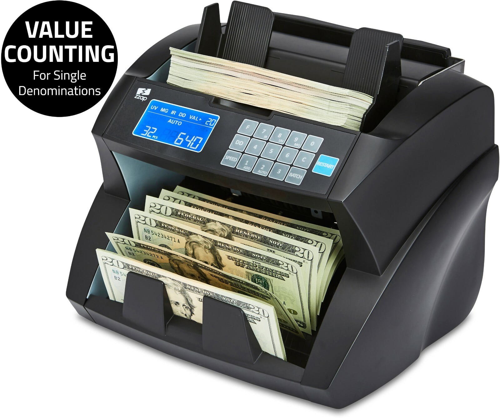 Bill Counter Cash Money Currency Count Counting Counterfeit Detector ...