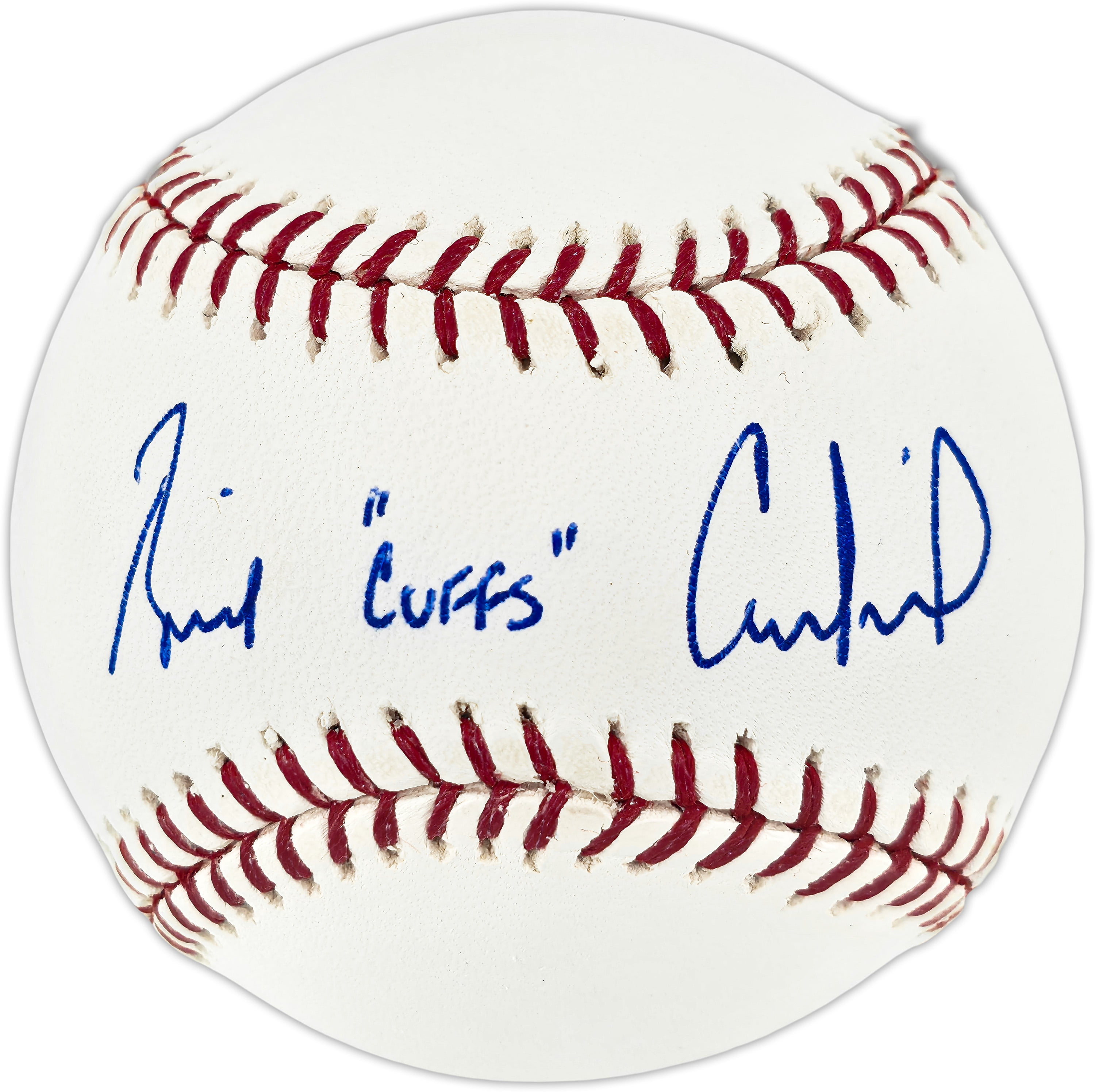 Bill "Cuffs" Caudill Autographed Official MLB Baseball Seattle Mariners ...