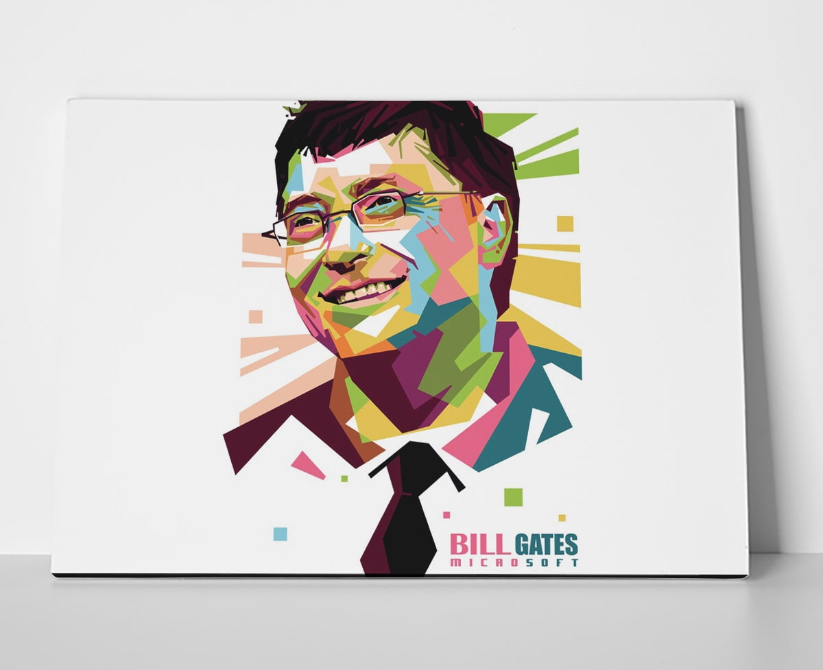 Bill Gates Poster or Wrapped Canvas - Walmart.com