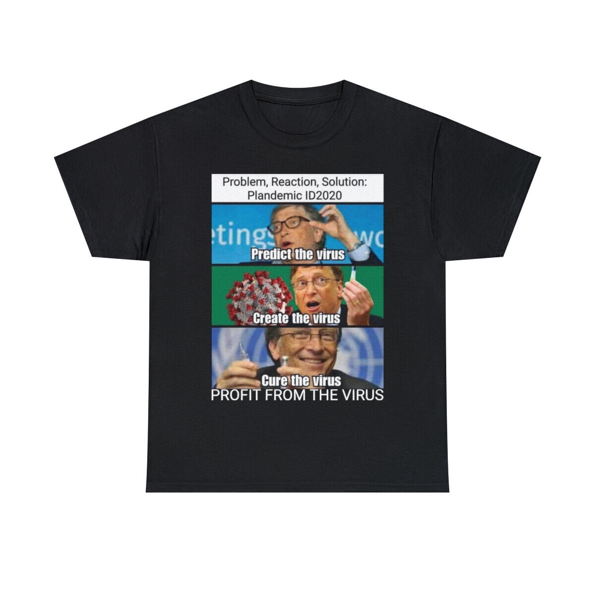 Bill Gates Problem Reaction Solution Injection PROFIT Men's Short ...