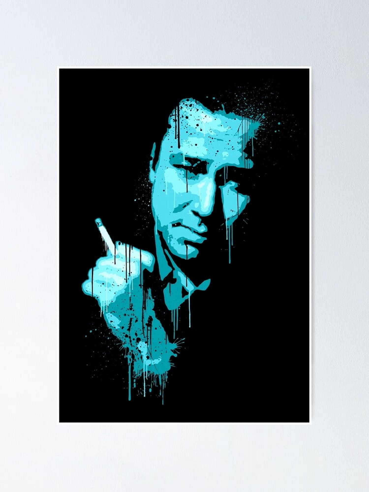 Bill Hicks (blue) Modern Art Decor Unframe - Walmart.com