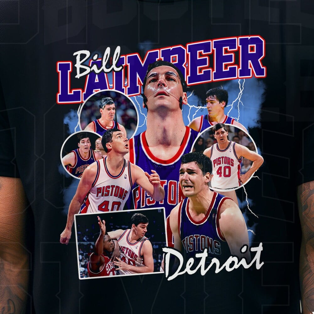 Bill Laimbeer 90s Bootleg Rap Style Shirt for Detroit Basketball fan ...