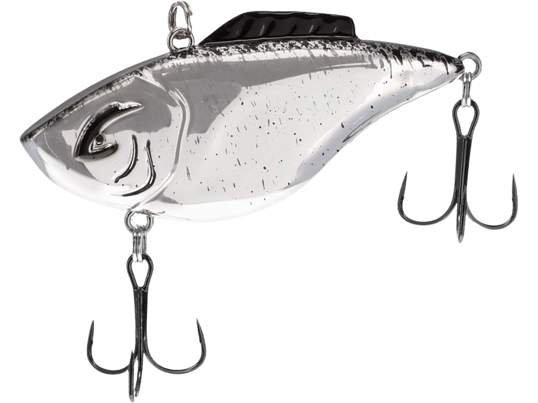 Bill Lewis Hammer-Trap Lipless Crankbait 3/8 oz Chrome Black/ Splatter ...