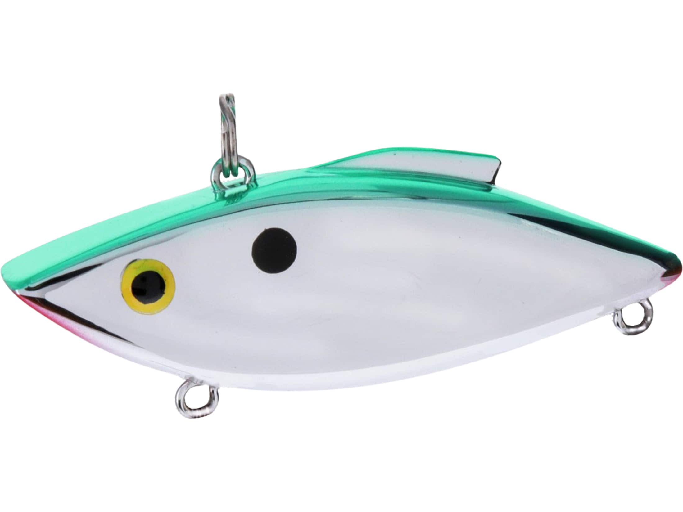 Bill Lewis Mini-Trap Lipless Crankbait Chrome Green Back - Walmart.com