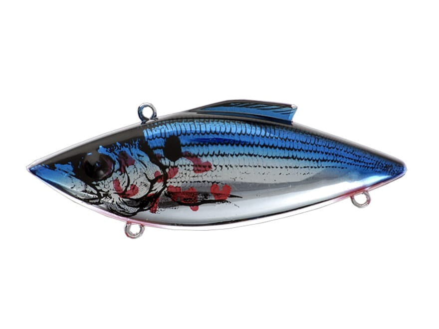 Bill Lewis Mini-Trap Lipless Crankbait Chrome Blue Bleeding Shad ...