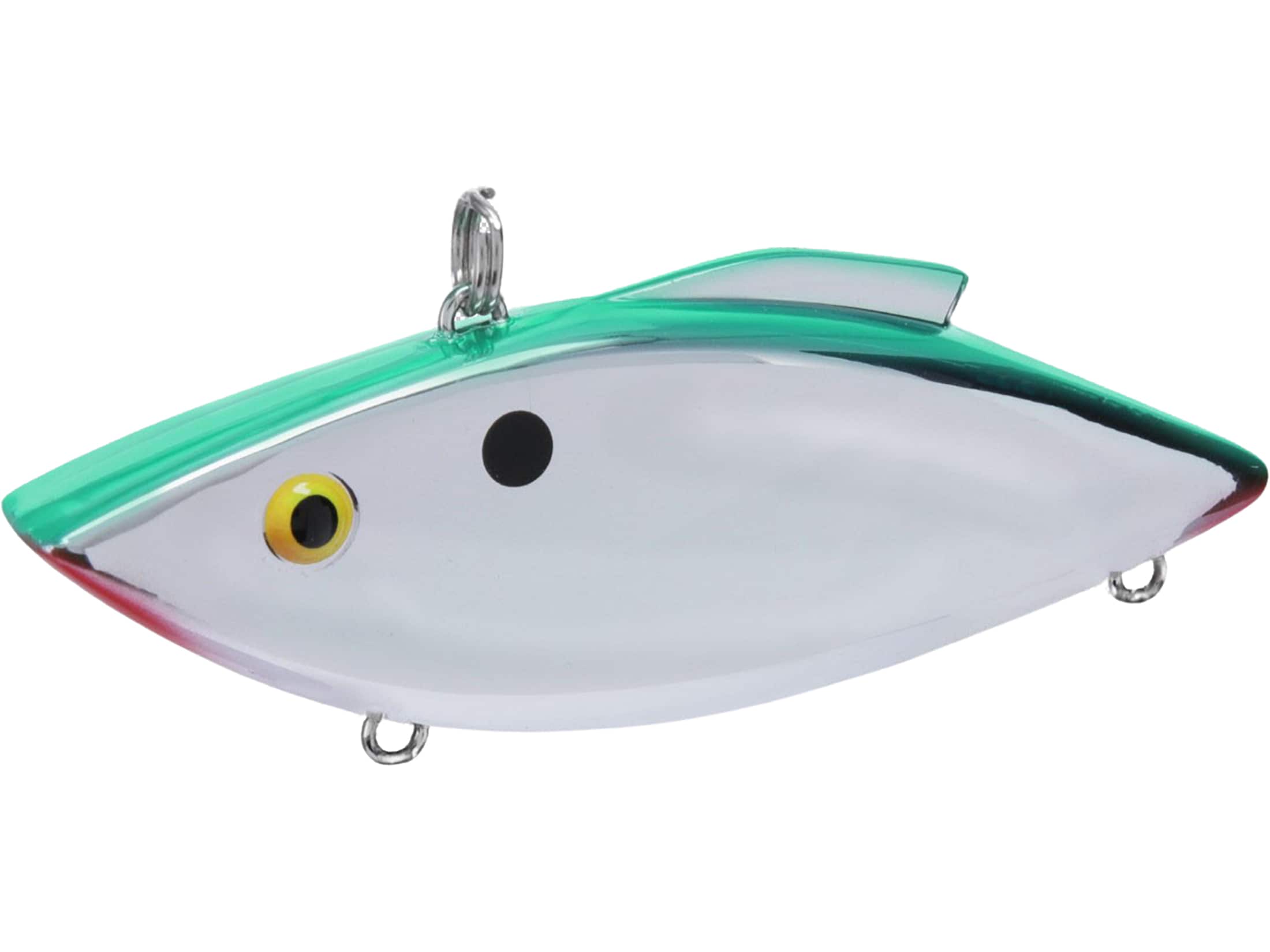 Bill Lewis Mag-Trap Lipless Crankbait Chrome Green Back - Walmart.com