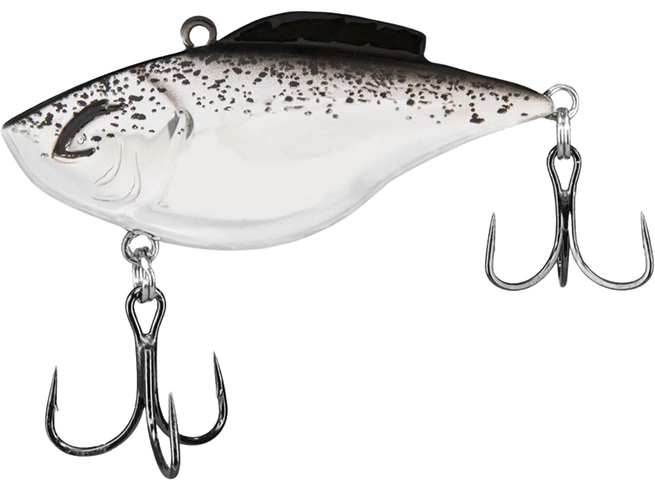 Bill Lewis Mini Hammer-Trap Lipless Crankbait Chrome Black/Splatter ...