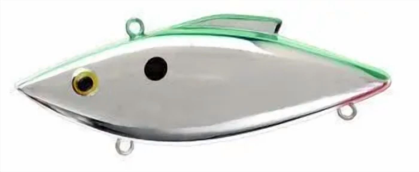 Bill Lewis Rat-L-Trap Lipless Crankbait 1/2 oz. - Chrome Green Back ...