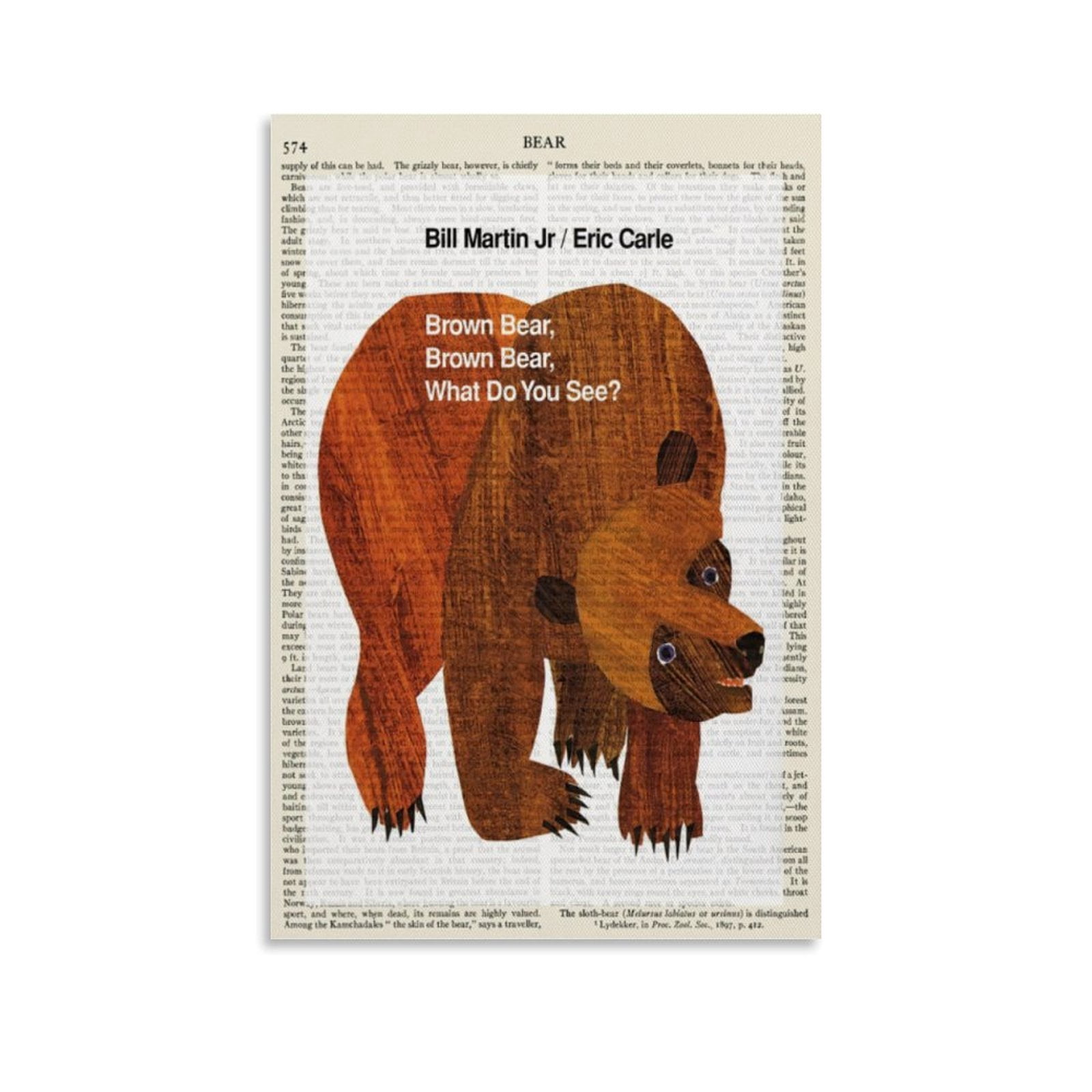 Bill Martin Jr Eric Kahler Poster Wall Art Canvas Aesthetic Music And ...
