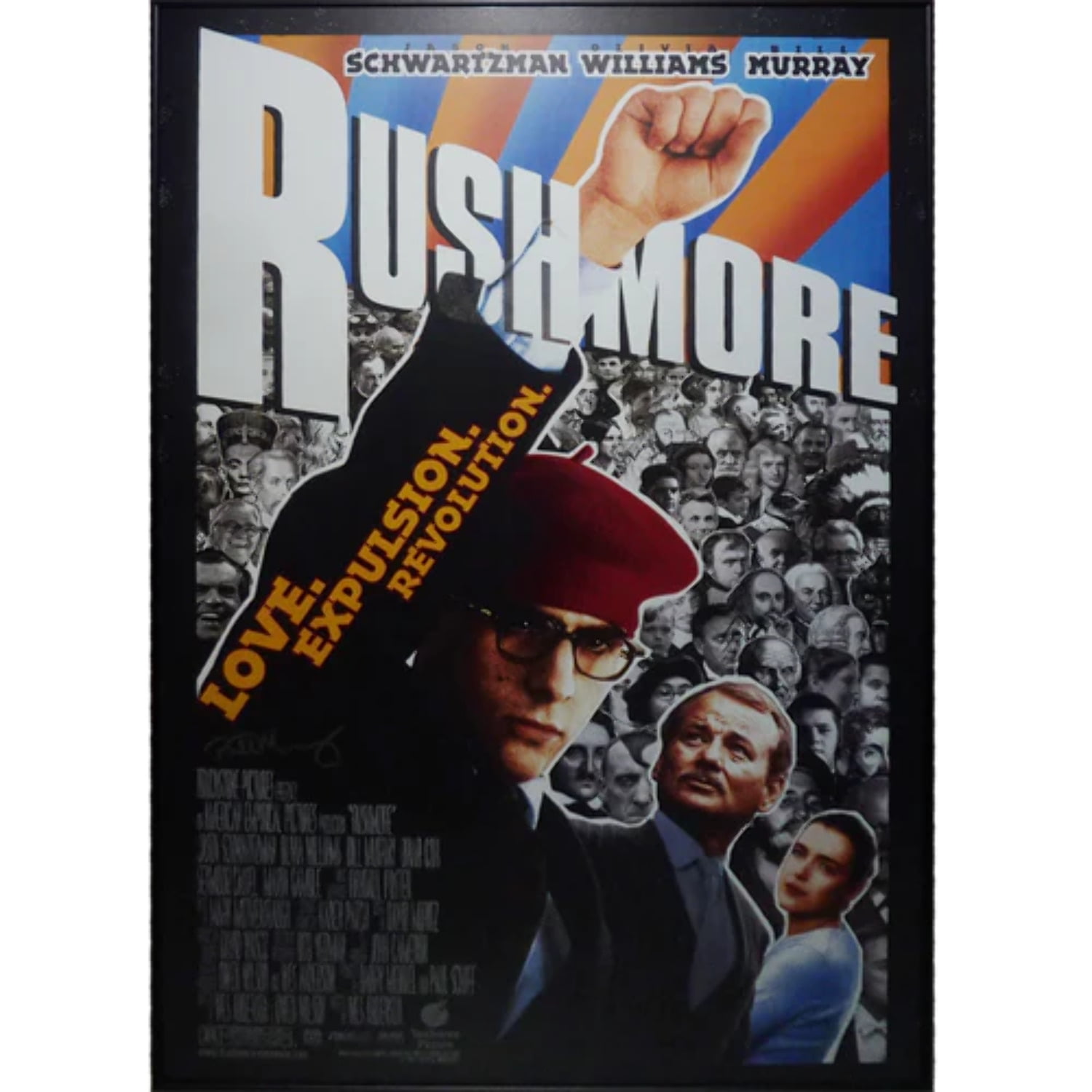 Bill Murray Autographed Rushmore Full-Size Deluxe Framed Movie Poster ...