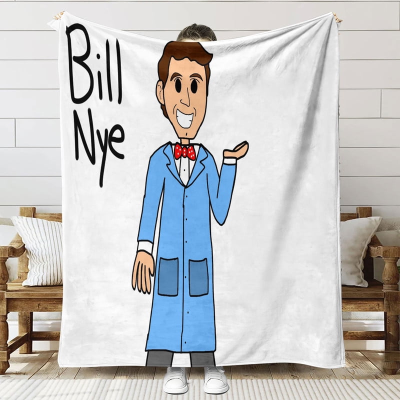 Bill Nye the Science Guy Throw Blanket Gifts for Fans Lover Girls Boys ...