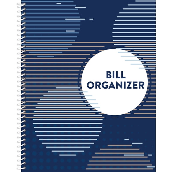 Bill Organizer - Includes 12 Pockets and Password Log, (Spiral-Bound ...