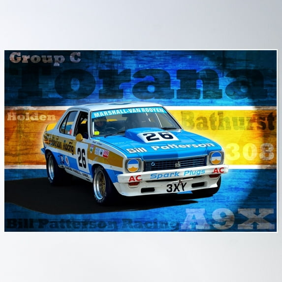 Bill Patterson A9X Torana Poster Wall Art, Modern Wall Decor, 12x18 ...