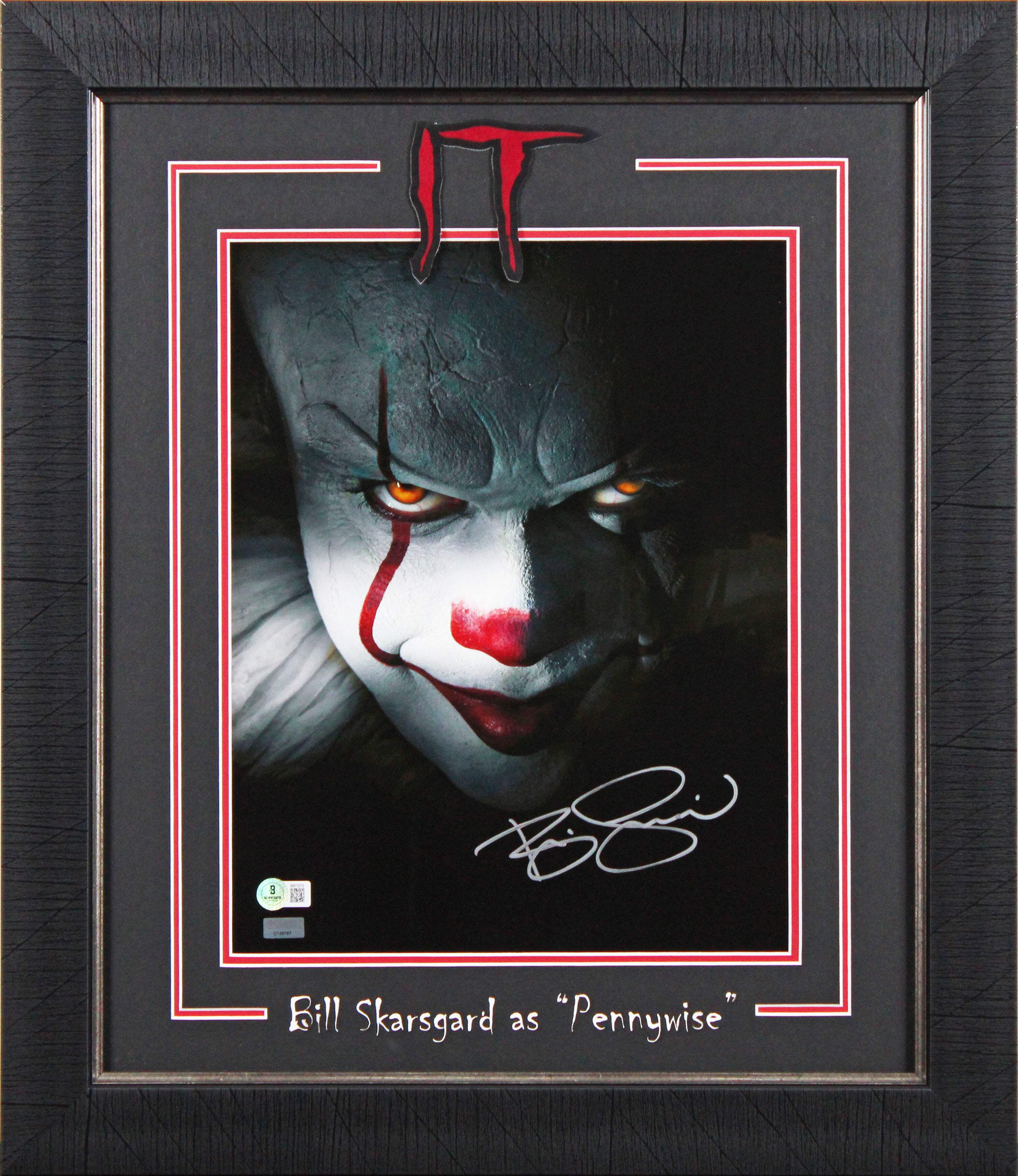 Bill Skarsgard Signed 11x14 Framed Vertical Pennywise Closeup Photo BAS ...