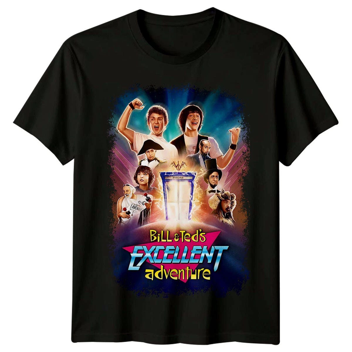 Bill & Ted's Excellent Adventure (1989) Movie Poster Inspired T-Shirt ...