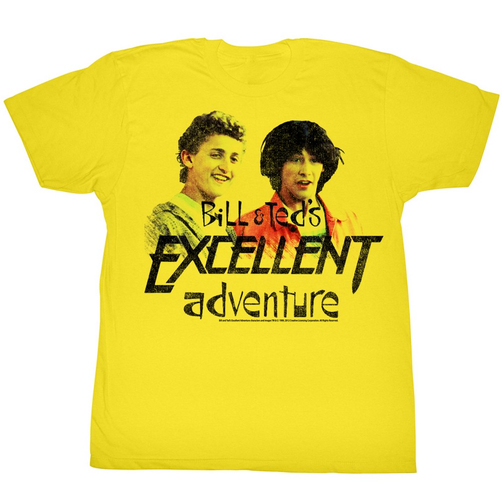 Bill&Teds Excellent Adventure SciFi Comedy Movie Vintage Style Logo ...