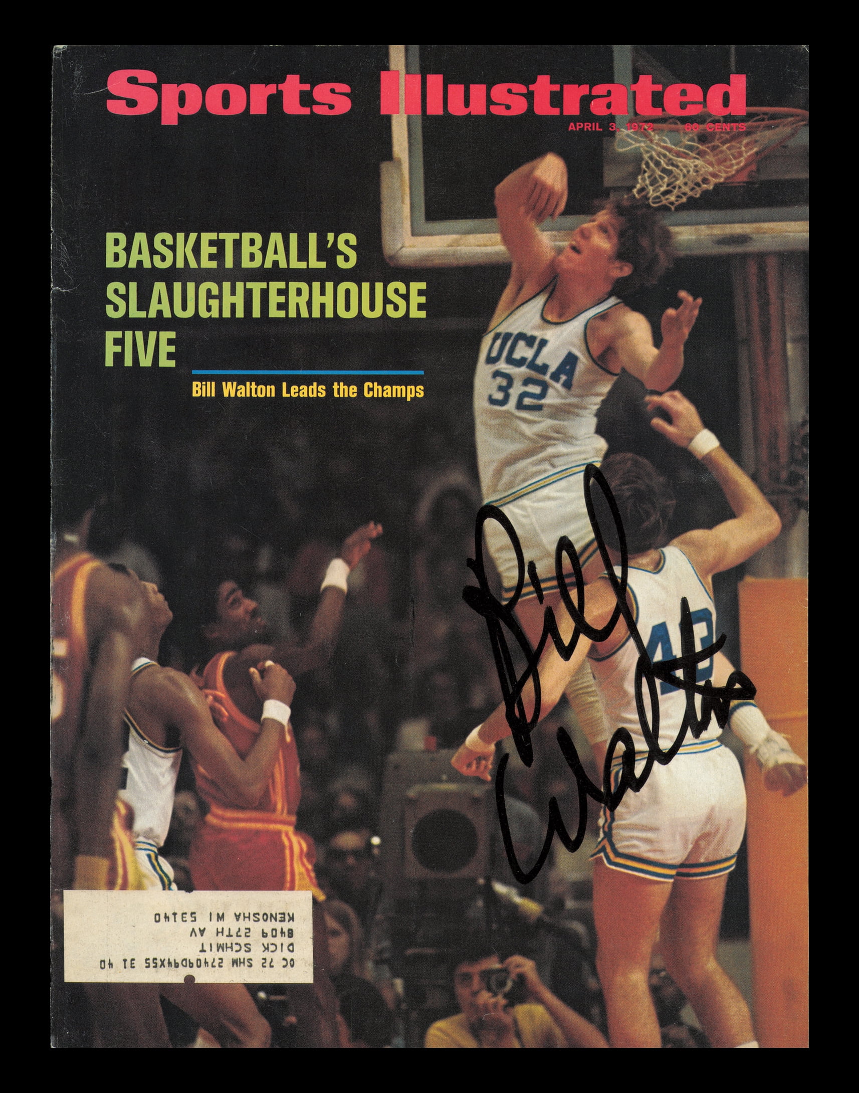 Bill Walton Autographed Sports Illustrated Cover UCLA SKU #237720 ...