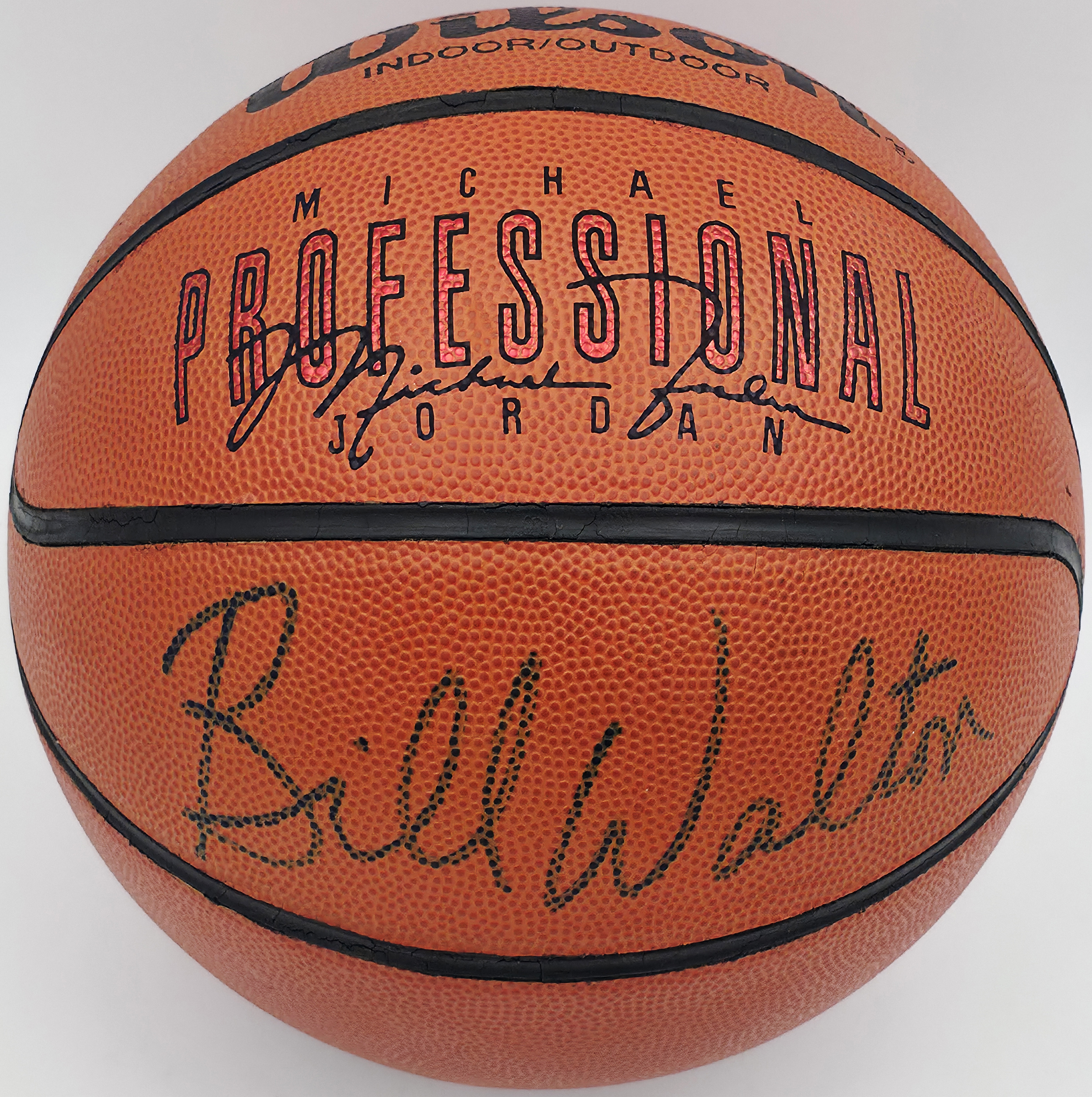 Bill Walton Autographed Wilson Michael Jordan Logo Basketball UCLA ...