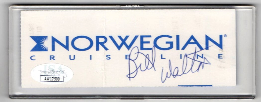 Bill Walton Signed Autographed Ticket Stub Clippers 1993 JSA AW17500 ...