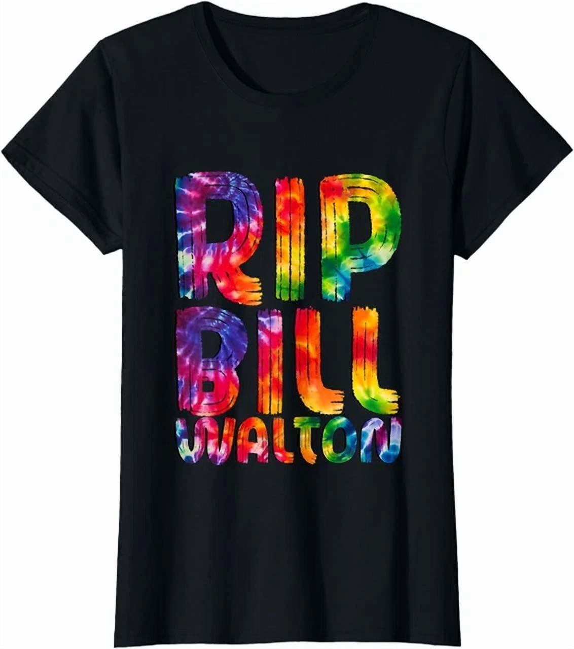 Bill Walton Tie-Dye Graphic Colorful Pattern T-Shirt - Walmart.com