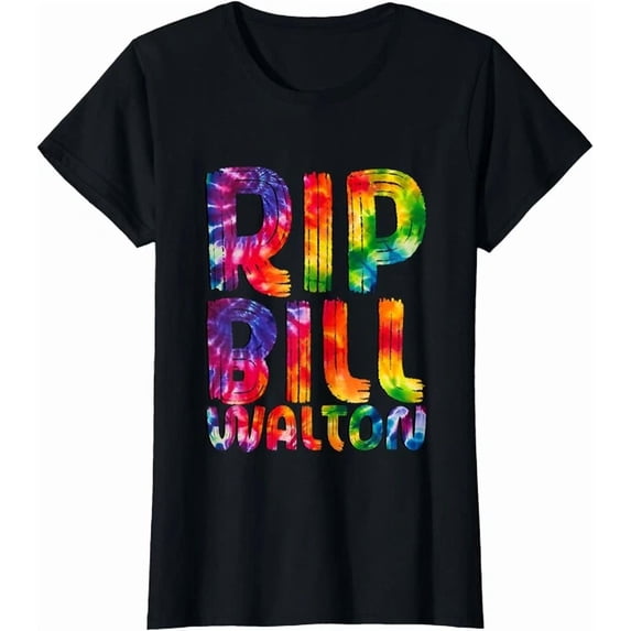 Bill Walton Tie-Dye Graphic Colorful Pattern T-Shirt - Walmart.com