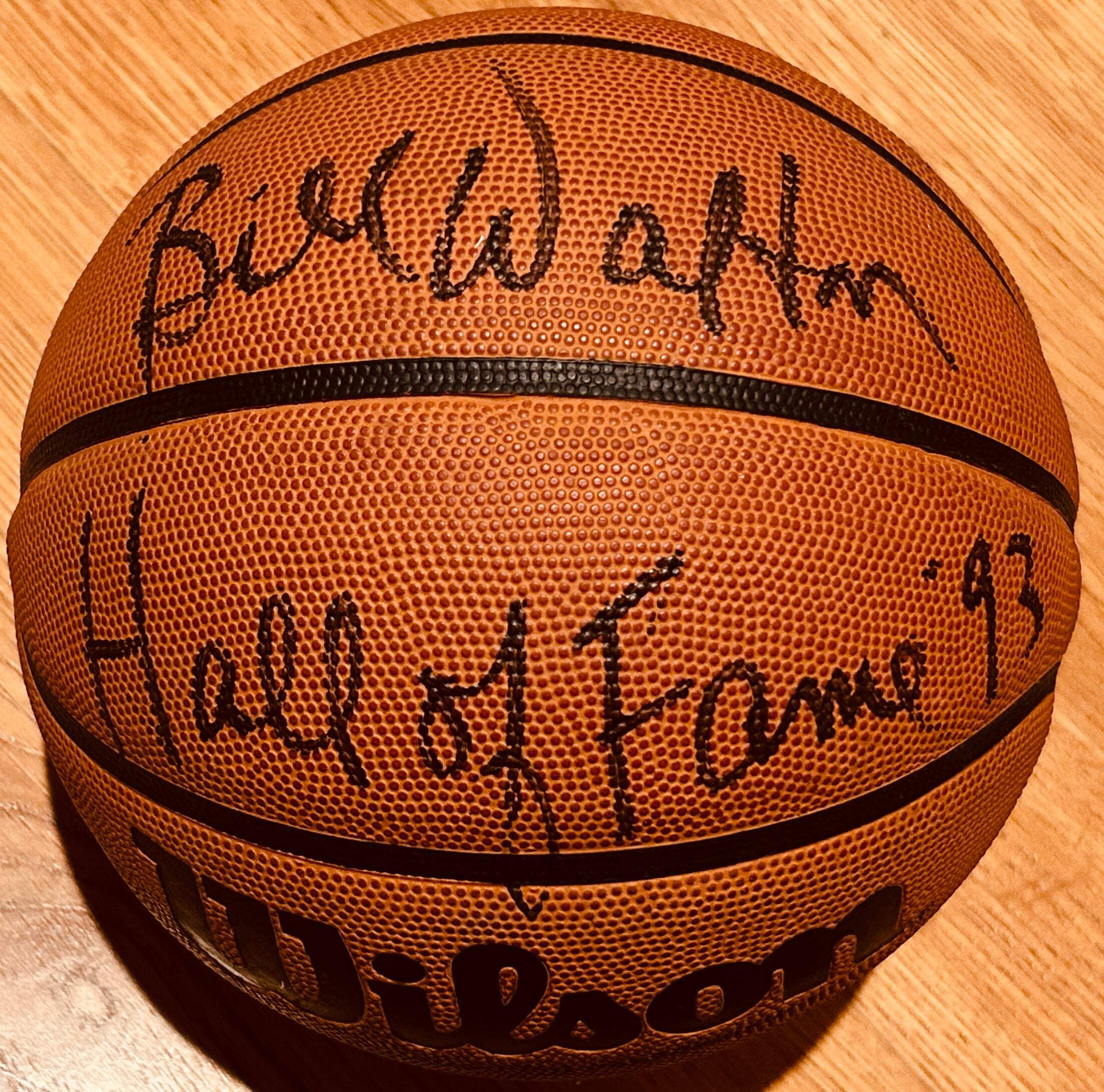 Bill Walton (UCLA) autographed NCAA basketball inscribed Hall of Fame '93 (JSA) - Walmart.com