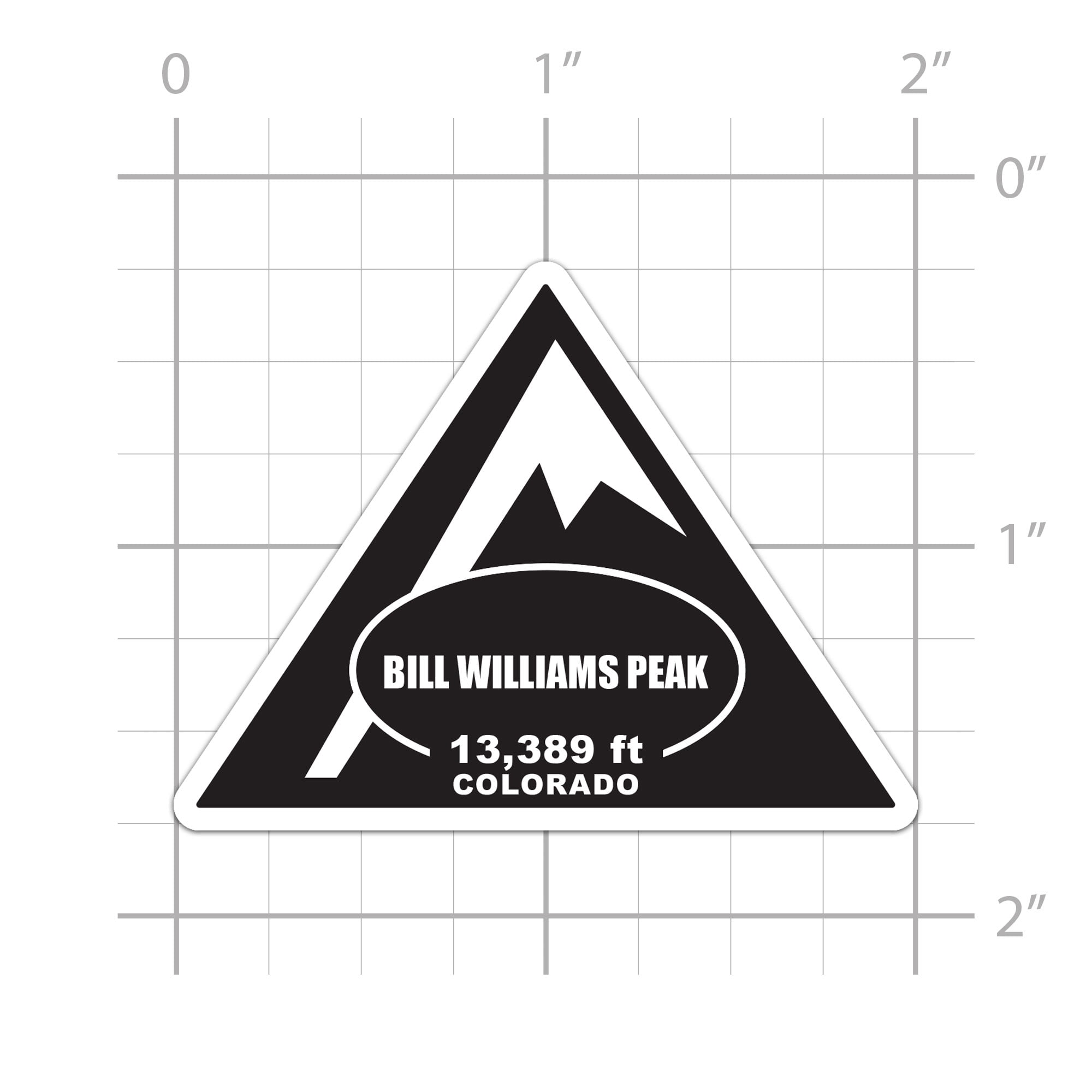 Bill Williams Peak Sticker for water bottle phone tumbler hard hat ...