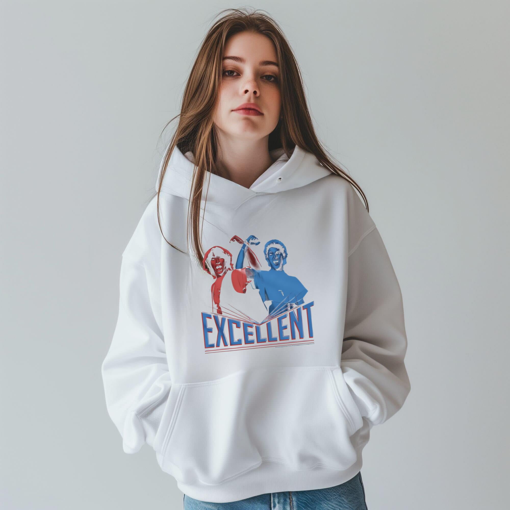 Bill and Ted 3D Excellent Black Adult Hoodie Movie Comedy, for men ...