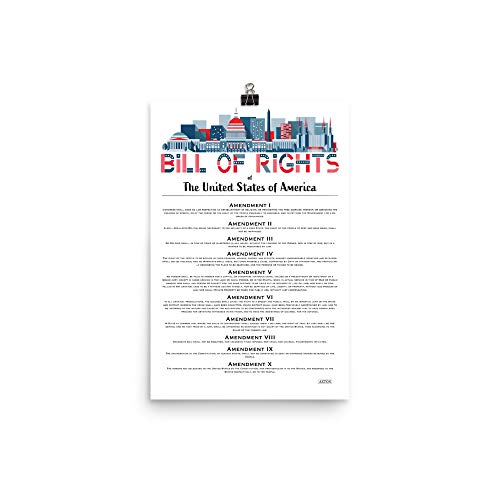 Bill of Rights Poster (12" x 18") - Walmart.com