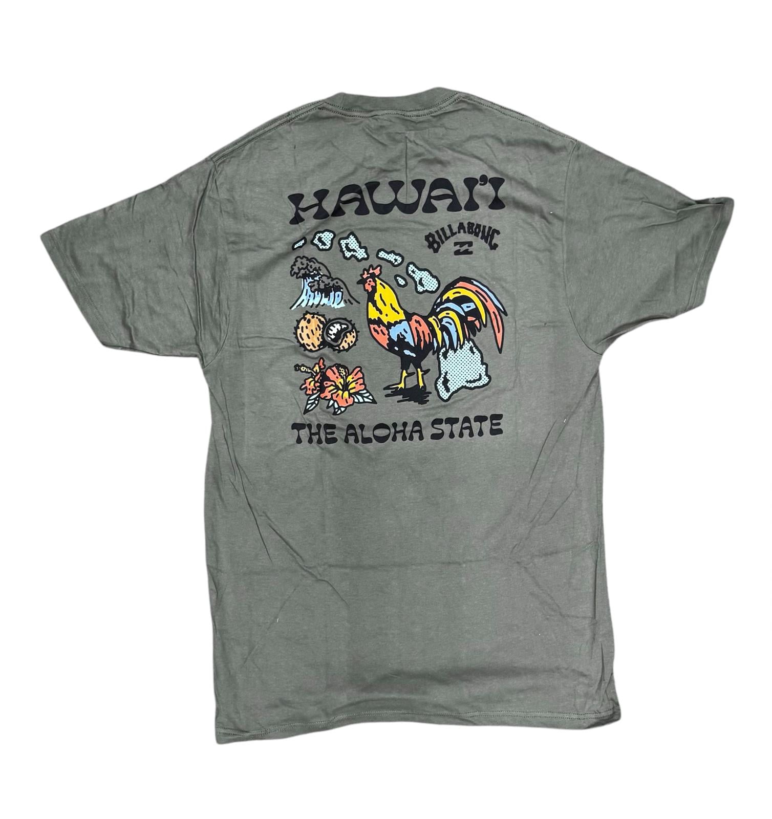 Billabong Map Hawaii Tee - Green, US Small - Walmart.com